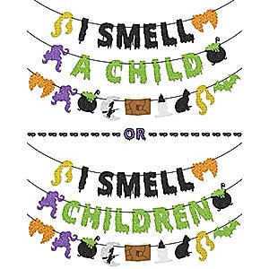I Smell Children Banner I Smell a Child Banner for Hocus Pocus Halloween Party Halloween Baby Shower Decorations