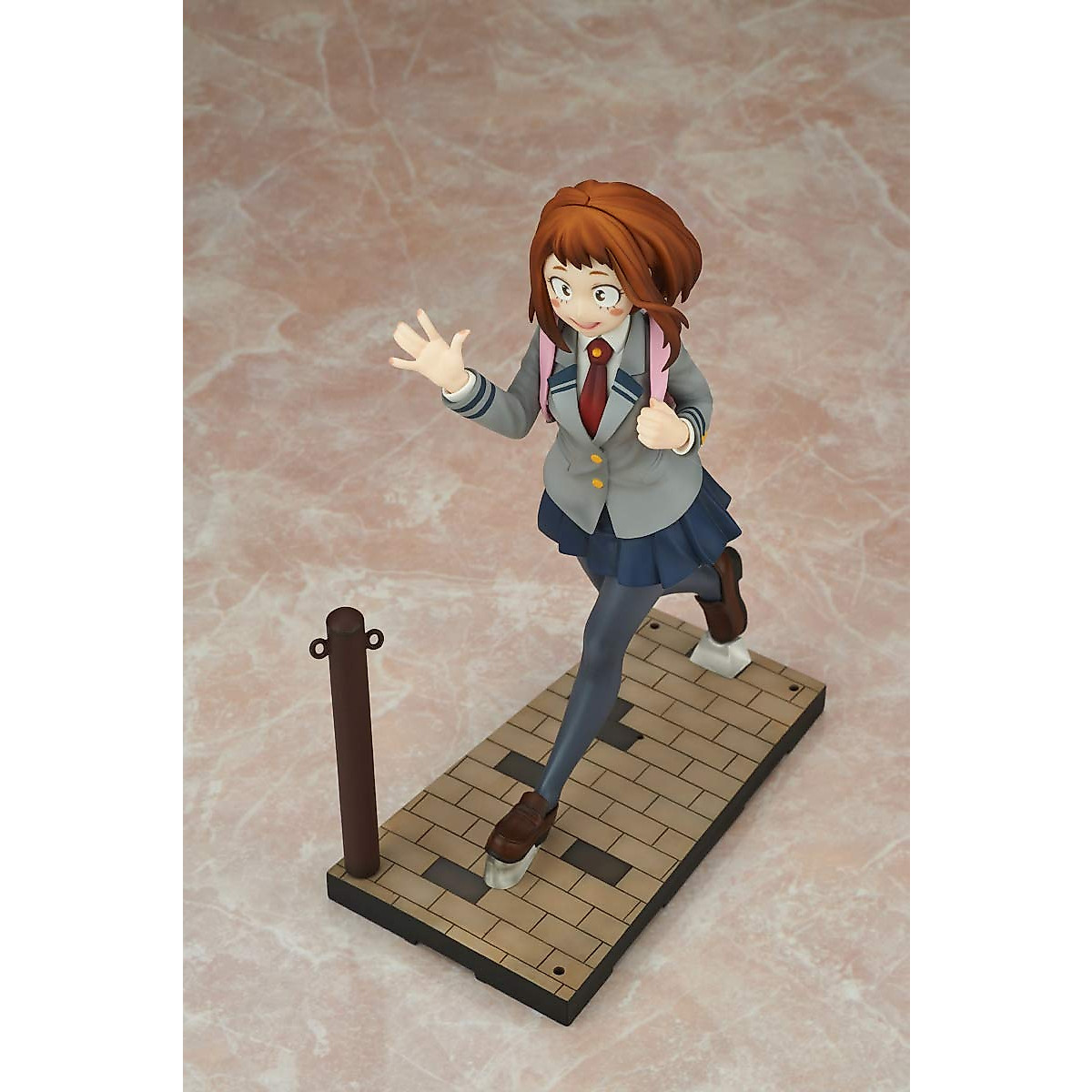 Bell Fine My Hero Academia: Konekore: Ochaco Uraraka (Uniform Version) 1:8 Scale PVC Figure, Multicolor