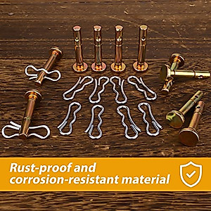 10pcs Shear Pins for Honda Snowblower and 10pcs Cotter Pins Replacement Parts for 738-04124 and 714-04040 Yard Machine Snow Blower Thrower Compatible with MTD Craftsman Cub Cadet Troy Bilt