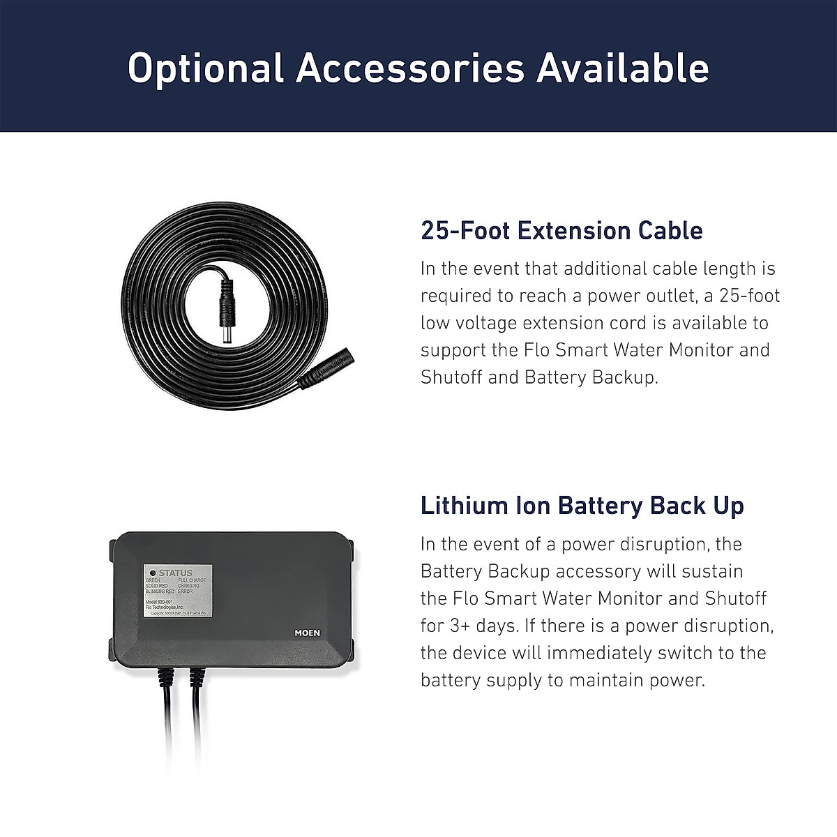 Moen 179573 Bathroom Shower U by Moen Digital Shower Backup Battery Kit with Moen S3102 Bathroom Shower U by Moen Digital Shower Valve 2-Outlet