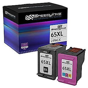 SPEEDYINKS Remanufactured Ink Cartridge Replacements for HP 65XL 65 XL High-Yield (1 Black, 1 Color, 2-Pack) for Envy 5055 5052 5058 DeskJet 3755 2655 3720 3722 3723 3752 3758 2652 2624 Printer