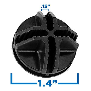 Work-It! 24 Piece Storage Cube Connector | Fits Modular Storage Cube Organizers with 0.16" Wire Diameter, Black