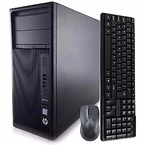 HP Z240 Tower Computer Workstation PC, Intel Core i5 6600 3.3GHz Processor, 32GB DDR4 Ram, 512GB NVMe SSD, Wireless Keyboard & Mouse, WiFi | Bluetooth, Windows 10 Professional (Renewed)