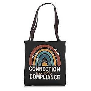 Dyslexia Rainbow Connection Over Compliance Sped Teacher ABA Tote Bag