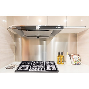 Henshar 34 inch Gas Stove top Built-In Gas Cooktop, 5 Sealed Burner with Thermocouple Protection Stainless Steel NG/LPG Convertible Gas Hob, Built-In Gas Stovetop KN5809