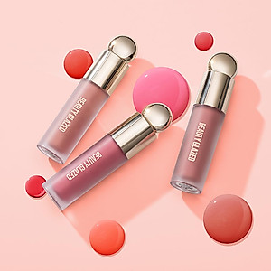 Soft Cream Blush Makeup, Liquid Blush for Cheeks, Weightless, Long-Wearing, Smudge Proof, Natural-Looking, Dewy Finish (B102)