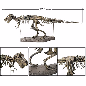 3D T-Rex Dinosaur Skeleton Model Puzzles Simulation Educational Toy Pre-School Teaching Soft Non-Toxic PVC Material Gifts