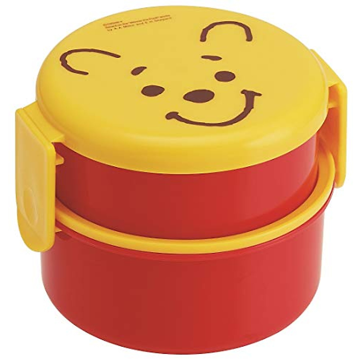 Round Lunch Box Two-Stage (with a Fork) [Poo Face]
