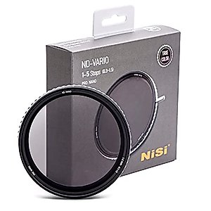 NiSi 58mm True Color ND-Vario | 1-5 Stops Variable Neutral Density Filter | Adjustable ND, True-to-Life Color, No Vignetting, Optical Glass with Nano Coating | Photography and Videography