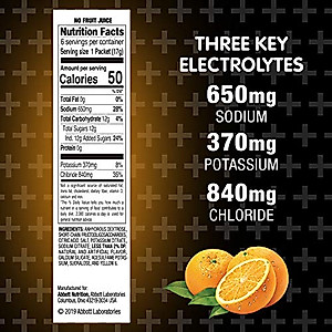 Pedialyte AdvancedCare Plus Electrolyte Powder, with 33% More Electrolytes and PreActiv Prebiotics, Orange Breeze, Electrolyte Drink Powder Packets, 0.6 oz, 6 Count
