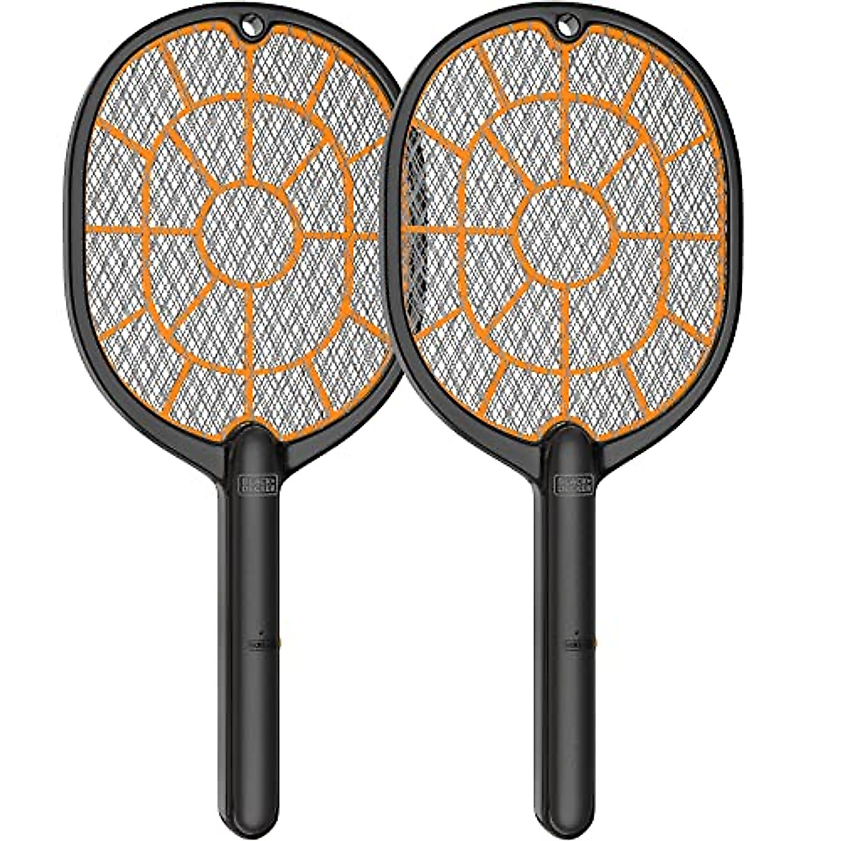 Black + Decker Electric Fly Swatter & Fly Zapper- Bug Zapper Racket Indoor & Outdoor- Handheld, Heavy- Duty Mosquito Swatter, Battery- Powered, Non- Toxic Safe for Humans & Pets Fly Swatters- 2 Pack