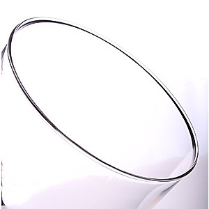 Glass Cloche Bell Jar Display Dome with Black Wooden Base Dia 6" x H 10"