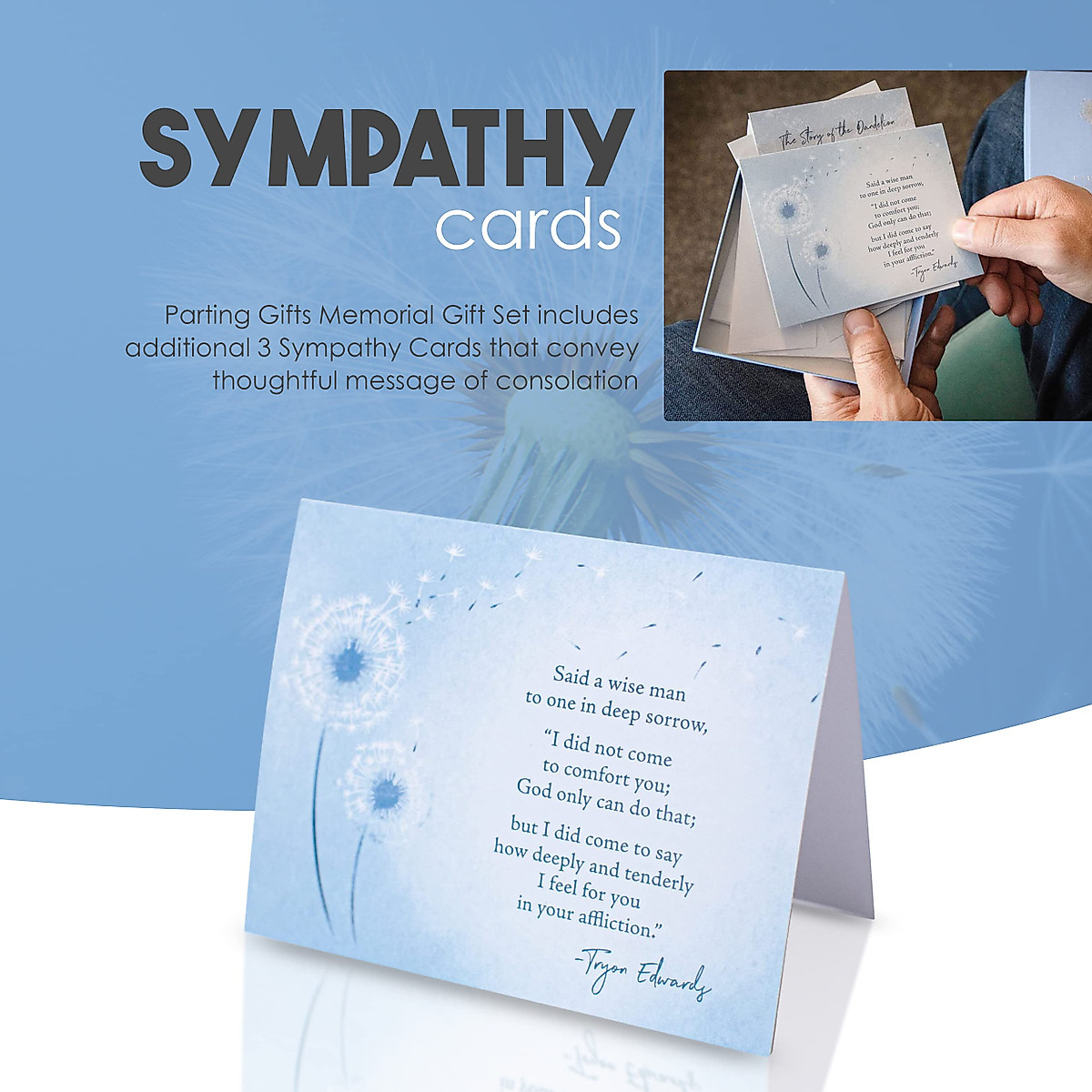 Unique Sympathy Gift for Loss - Handkerchief Cotton - Soft Handkerchief In Memory of Loved One Gifts - Bereavement Gifts - Condolence Gifts - Memorial Gifts for Loss of Mother Father