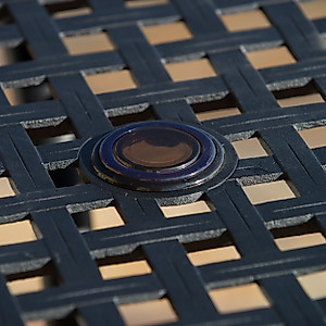 Christopher Knight Home Hallandale Cast Aluminum Outdoor Dining Set, 5-Pcs Set, Black Sand