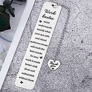 Employee Appreciation Gifts for Women Work Bestie Office Best Friend Bookmark Boss Lady Day Christmas Supervisor Leader Manager Colleague Leaving Retirement Thank You Farewell Going Away Men Her Him
