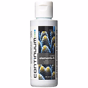 Continuum Aquatics Coral Elements N - Vitamin & Trace Mineral Nutrient Supplement for Coloration of Live Corals & Reef Aquarium, 125-ml