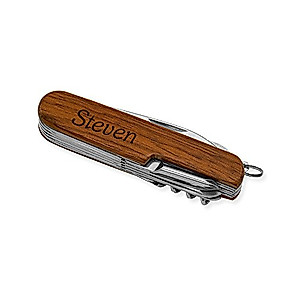 Dimension 9 Steven 9-Function Multi-Purpose Tool Knife, Rosewood