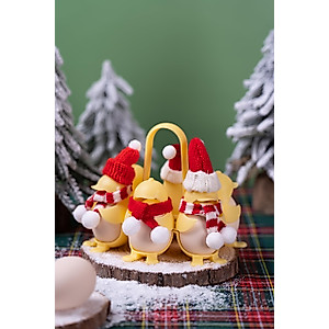 DUCK DESIGN Egg Cooker Set, Store and Serve Egg Holder, Eco-Friendly, Stackable Egg Cups for Family & Kitchen Decor& Fridge storage