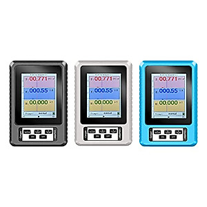 Handheld EMF Meter High Accuracy Digital Display Electromagnetic Field Radiation Detector Nuclear Dose Counter for Industry(White)