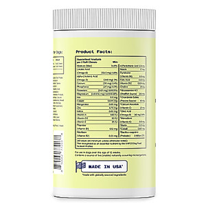 Multivitamin Treats for Dogs - Glucosamine Chondroitin for Joint Support + Digestive Enzymes & Probiotics - Grain Free Dog Vitamin for Skin & Coat + Immune Health - 60ct