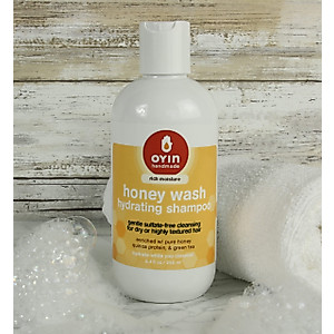 Oyin Handmade Honey Wash Hydrating Shampoo with Pure Honey | 8 oz
