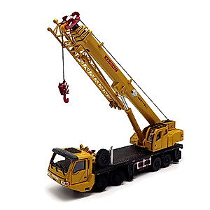 eMart Alloy Die-cast Model Toy Engineering Heavy Crane Truck Vehicle Car Simulation Miniature 1:55 Kids Gift