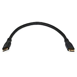 Monoprice 9inch 30AWG High Speed HDMI Mini Connector male to HDMI Mini Connector male - Black