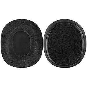Geekria Comfort Velour Replacement Ear Pads for Sony MDR-1ABT, MDR-1RBT, MDR-1RNC Headphones Ear Cushions, Headset Earpads, Ear Cups Repair Parts (Black)