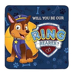XOXOKristen Ring Bearer Gift Proposal, Will you be our Ring Bearer Blue Jigsaw Puzzle, Cute Puzzle in a Box for Ring Bearer Proposal, Ring Boy, Junior Groomsman Proposal