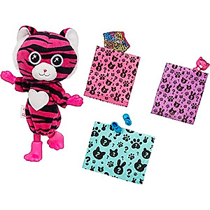 Barbie Cutie Reveal Chelsea Small Doll, Jungle Series Tiger Plush Costume, 7 Surprises Including Mini Pet & Color Change