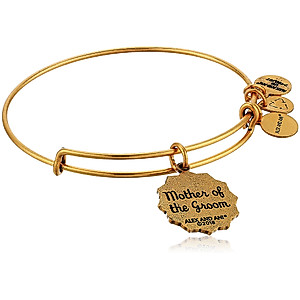 Alex and Ani Mother of the Groom Charm Bangle, Rafaelian Gold, Expandable
