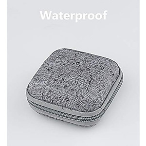 2 Pack Earphone Earbuds Headset Headphone Carrying Case Holder Mini Storage Organizer Box Container Coin Pouch Wallet for MP3,Bluetooth Ear Buds,USB Data Line Cables,Keys,Electronics Protective