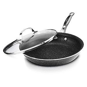 Granitestone Original 5-Piece Nonstick Cookware Set, Scratch-Resistant Pots and Pans, Granite-coated Anodized Aluminum, Dishwasher-Safe, PFOA-Free Kitchenware As Seen On TV