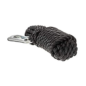 Attwood 11739-2 Poly Winch Rope with Steel Hook (3/8-Inch x 20-Feet)