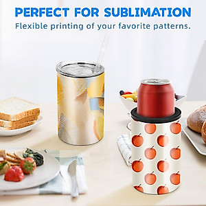 IAMGlobal 4 Pack 12 Oz Sublimation Tumbler Set With Lids and Straws, 304 Stainless Steel Travel Tumblers