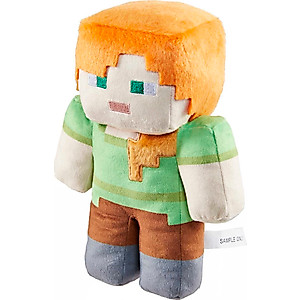 Mattel Minecraft Basic Plush Character Soft Dolls, Video Game-Inspired Collectible Toy Gifts for Kids & Fans Ages 3 Years Old & Up
