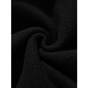 LOFAAC Women Fleece Full Zip Up Cropped Hoodie Sweatshirt 90s Long Sleeve Drawstring Hooded Crop Jacket Top(L,US,Women,Black)