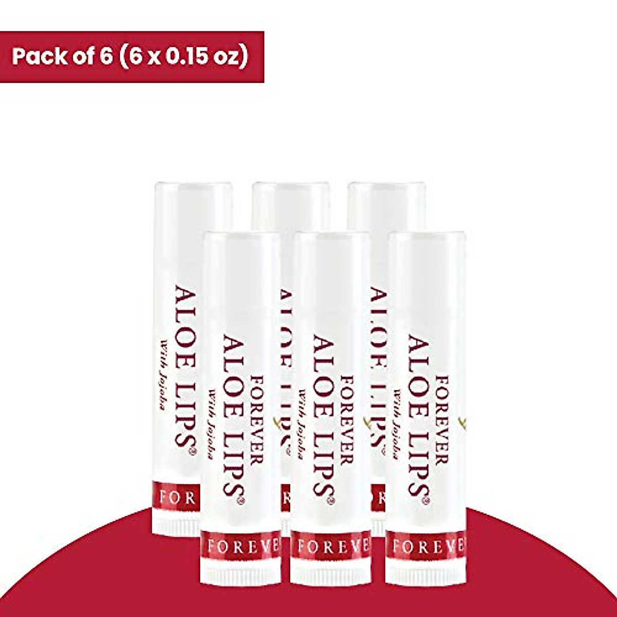 Forever Living - Forever Aloe Lips - Ultimate Lip Care for Any Weather - Moisturizing Lip Balm with Aloe, Jojoba & Beeswax - Vegan - Pack of 12