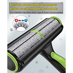 Neoflavie Pet Hair Remover Reusable Cat and Dog Hair Remover for Couch, Carpet - Upgraded Portable Lint Remover & Efficient Animal Fur Removal Tool.