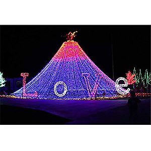 Solar String Lights, 400 LED 144ft July 4th Lights String, Outdoor String Lights, Independence Day Lights String 8 Modes Waterproof Outdoor Decor for Home Party Garden Patio Yard Holidday Lawn R/W/B