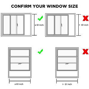 TURBRO 5 Inch Portable Air Conditioner Universal Exhaust Hose Anti-Clockwise Thread with Window Vent Kit