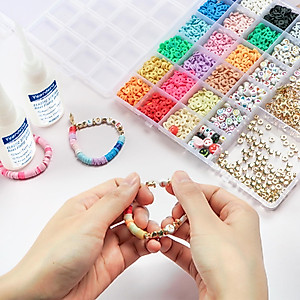 100g Clay Beads Bracelet String Professional Elastic String Kont Fixing Drip, Clear Bracelet Glue, Keep Stretchy Bracelet String Stay Perfectly Tied for Bracelet Beads, Jewelry Making Supplies