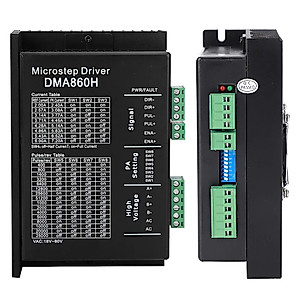 CNC Stepper Motor Driver, 18‑80VAC Stepper Motor Driver, Stepper Motor Accessories Good Performance DMA860H for Stepper Motor