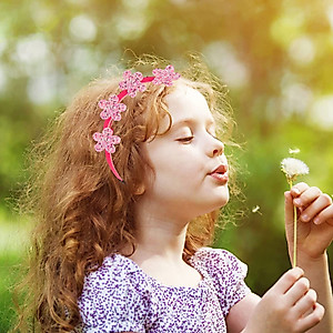 Ooosonlu Toddler Headband with bow little girl headbands glitter headband for girls headband for little girl hair accessories sparkly hair bands for kids