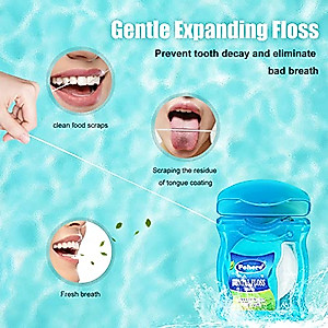 Dental Floss, Refreshing Mint Flavor, Professionally Clean Dental Floss, Portable Travel Case, Pack of 8 (800 Yds)