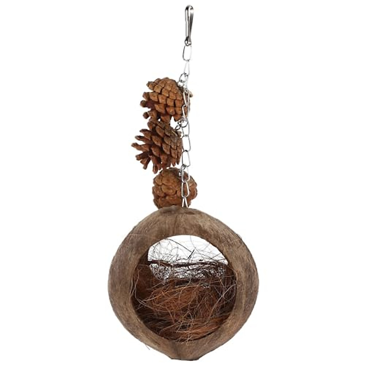 Ipetboom Hammock Birdcage Toys Parrot Hut Bird Hanging Nest Parakeet Bed Parrot Bed Bird Bed Parrot Supply Bird Supply Bird House Bird Swing Hanging Bird Nest Hamster Wooden Bird's Nest