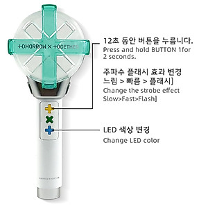 HYUNLAI TXT Official Light Stick Version 2 Kpop Light Stick for Concert (+ Special Kpop Photocards Set)