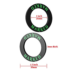 Citadel Black Health & Condition Rings - 80 Pack - Double Sided Black Plastic Rings, 30 Conditions & 4 Health Markers, Made for Dungeons and Dragons 5th Edition & Other Tabletop Role-Playing Games