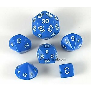 Koplow Games Blue Special Who Knew 6 Dice Set