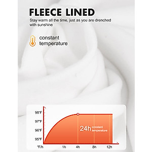 BALEAF Thermal Long Sleeve Running Shirt Women Workout Tops Gym Clothes Mock Neck Fleece Hiking Skiing Base Layer for Winter Cold Weather White S